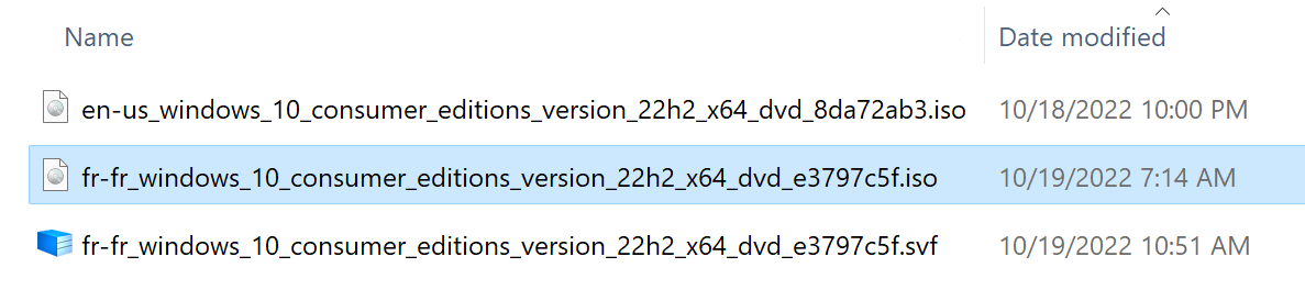 SVF eXtractor - ISO created